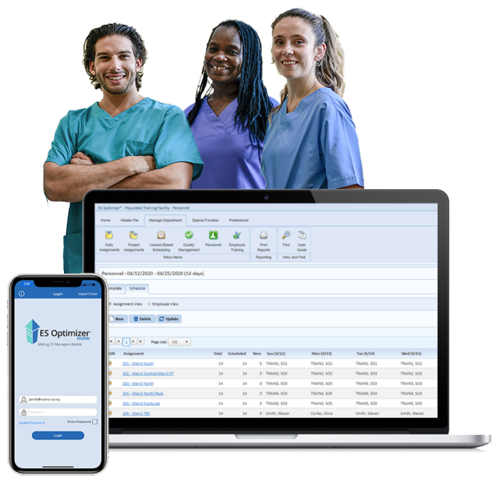 Assignments & Scheduling | EVS Staffing | Smart Facility Software